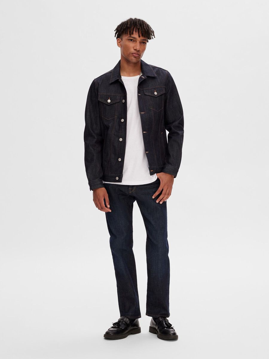 SELVEDGE DENIM JACKET Blue SELECTED HOMME®, 59% OFF